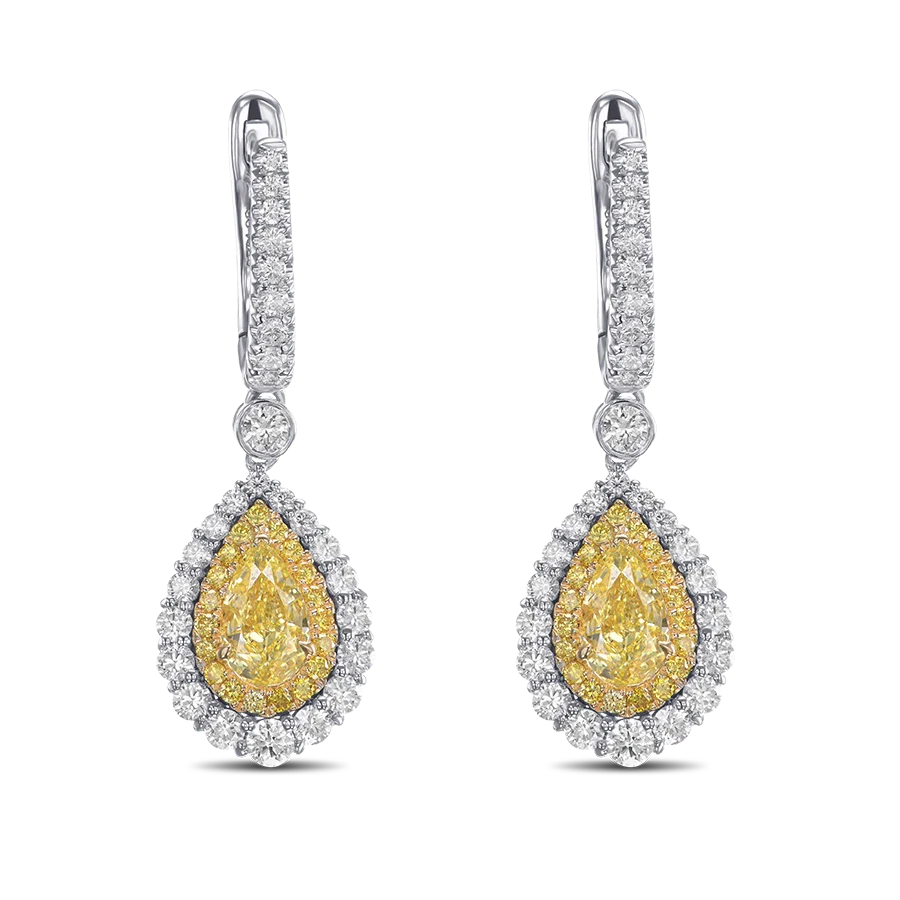 Shop Yellow Diamond Earrings | LEIBISH