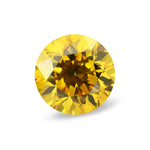 0.55 Carat Fancy Vivid Orangy Yellow Round Diamond SI1 GIA | LEIBISH