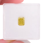 1.01 Carat Fancy Intense Yellow Radiant Diamond SI1 GIA | LEIBISH