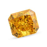 1.28 Carat Fancy Vivid Yellow Orange Radiant Diamond VS2 GIA | LEIBISH