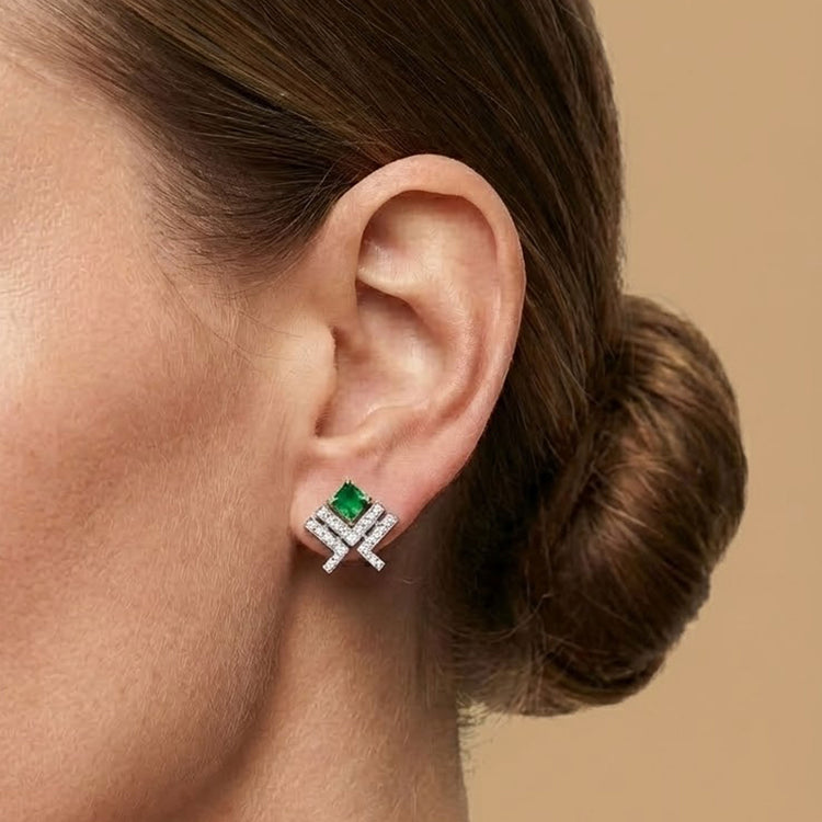 Shop Natural Emerald Earrings | LEIBISH