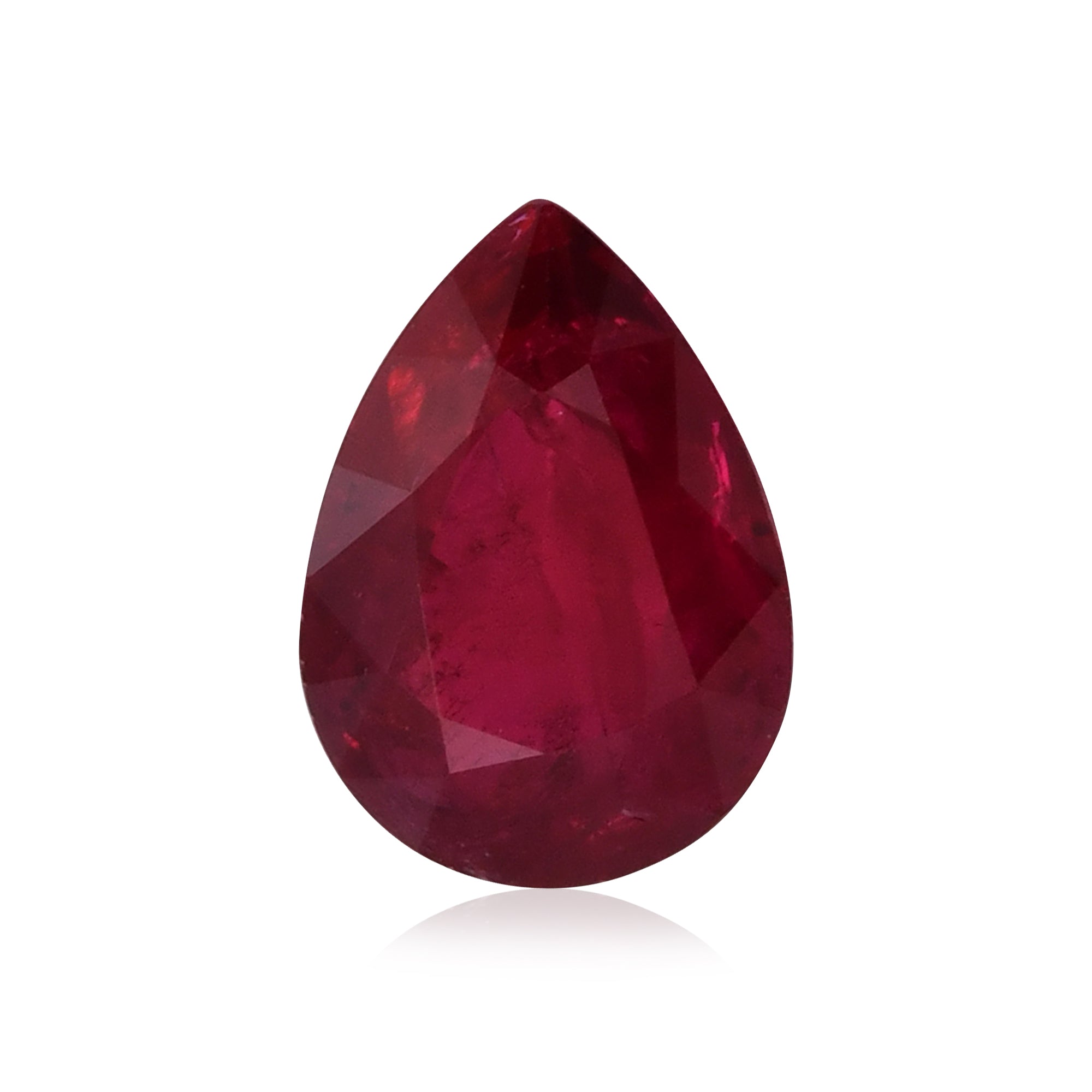 1.00 Carat Red Pear Ruby | LEIBISH